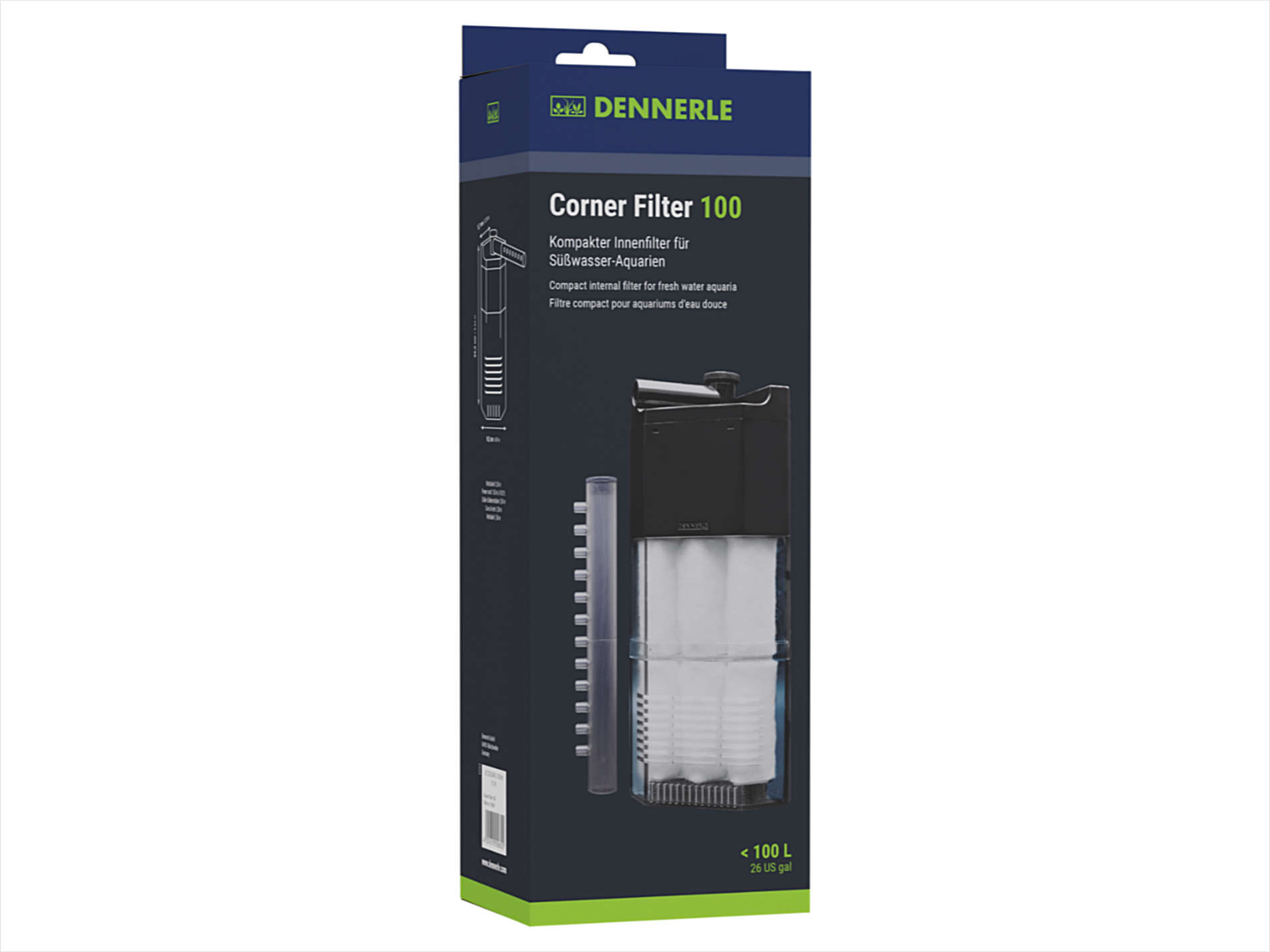 Dennerle Corner Filter 100 (Aquarium - Eckfilter) | GARNELENHAUS